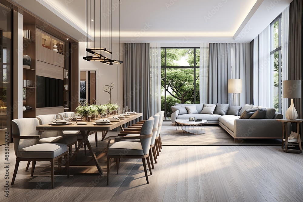 contemporary home interior design concept beautiful living room design ...