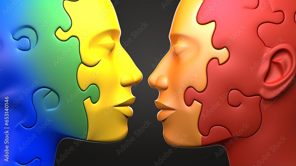 puzzle pieces fitting together, one labeled "diversity" and the other ...