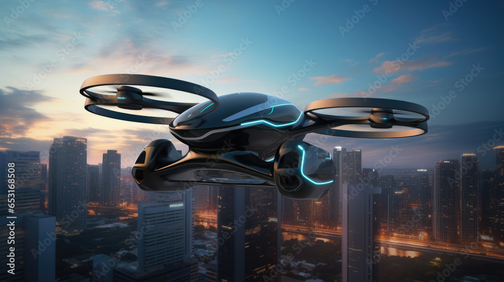 Manned drone store