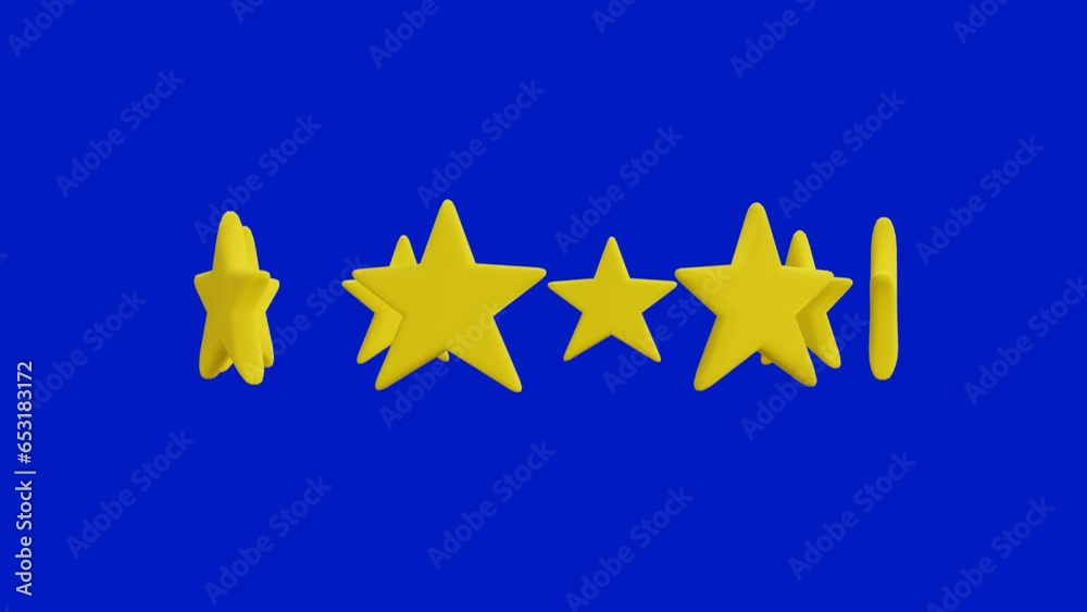 Rotating star illustration, headache symbol, circular star animation ...