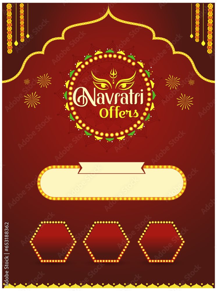 Navratri Offers Advertisement Template, Dasara, Dussehra Offers ...