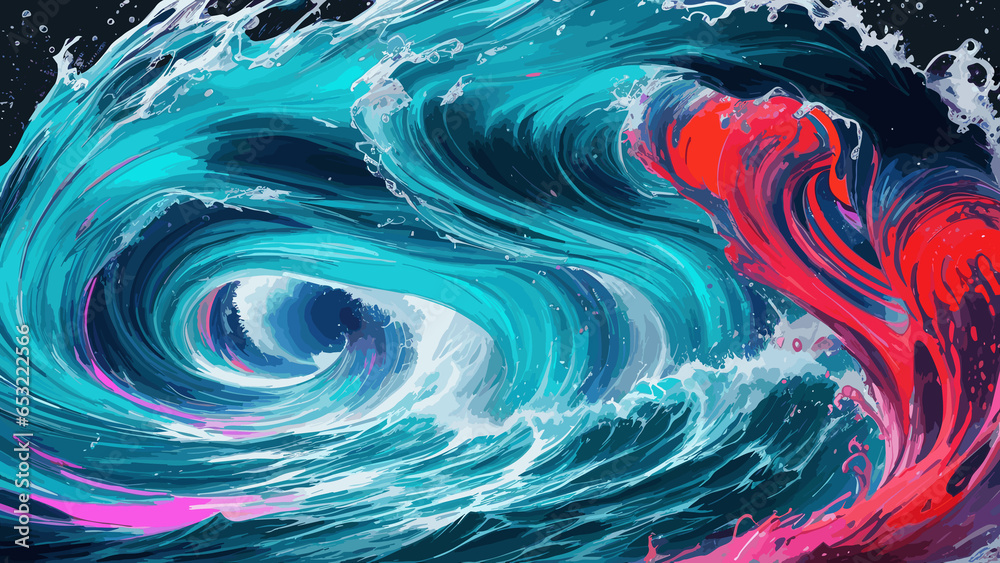 Vector smears splash art wave effect background. Can be use as web ...