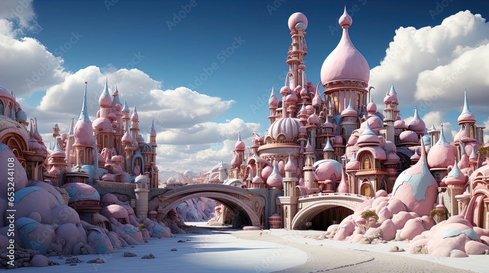 Santa's Candy Castle Cloudscape: A Christmas Land of Milk, Honey, and ...