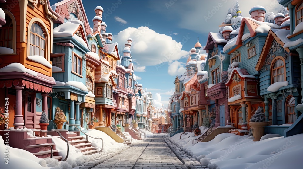 Santa's Candy Castle Cloudscape: A Christmas Land of Milk, Honey, and ...
