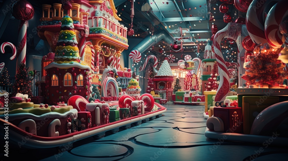 Santa's Candy Castle Cloudscape: A Christmas Land of Milk, Honey, and ...