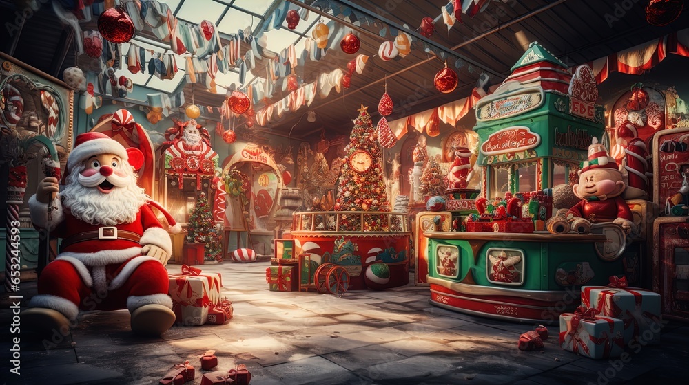 Santa's Candy Castle Cloudscape: A Christmas Land of Milk, Honey, and ...