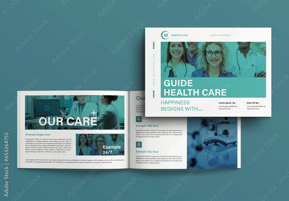Modren Medical Brochure Layout Stock Template | Adobe Stock
