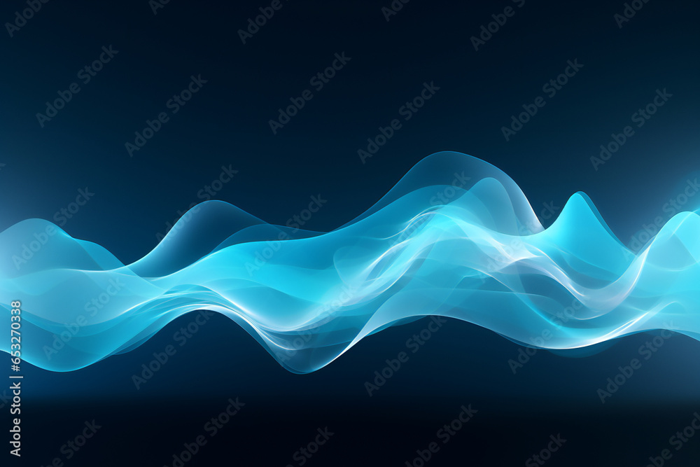 Audio soundwave scope signal as an abstract background depicting a ...