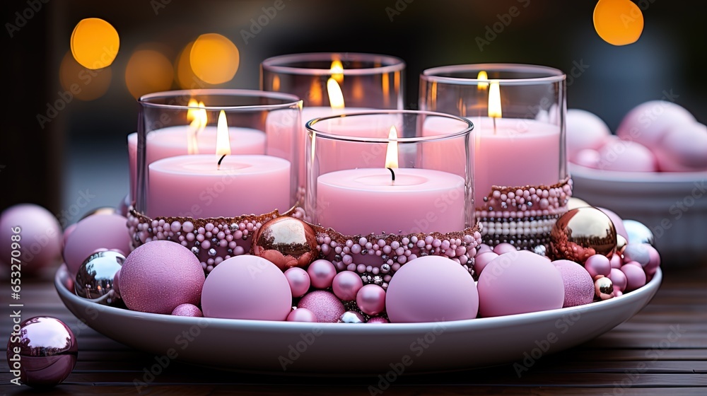 Contemporary Yuletide Glow: Modern Advent Wreath Celebrating the ...