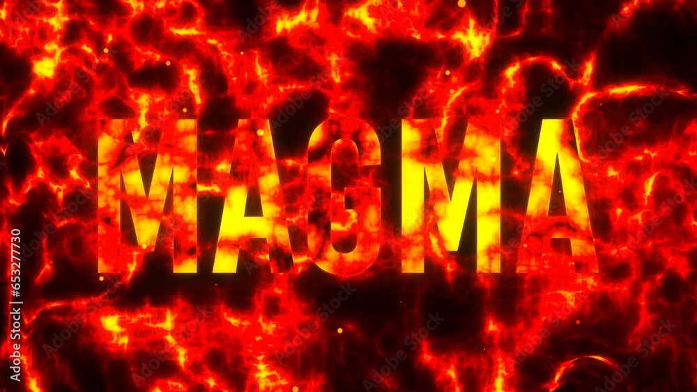 Hot Molten Magma Title Intro Stock Template | Adobe Stock