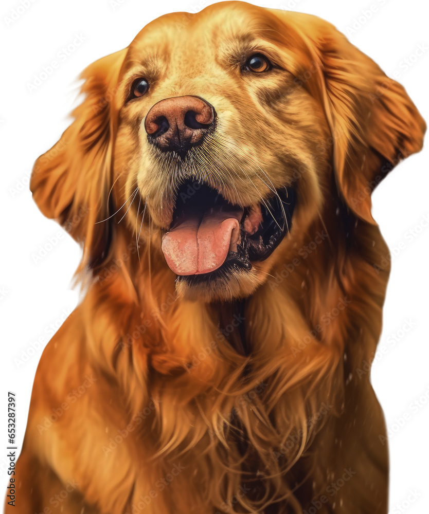 Golden Retriever transparent background PNG clipart Stock Illustration ...