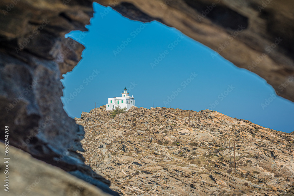 Poster Korakas Lighthouse in Paros, Greece. – Wall Art | UkPosters