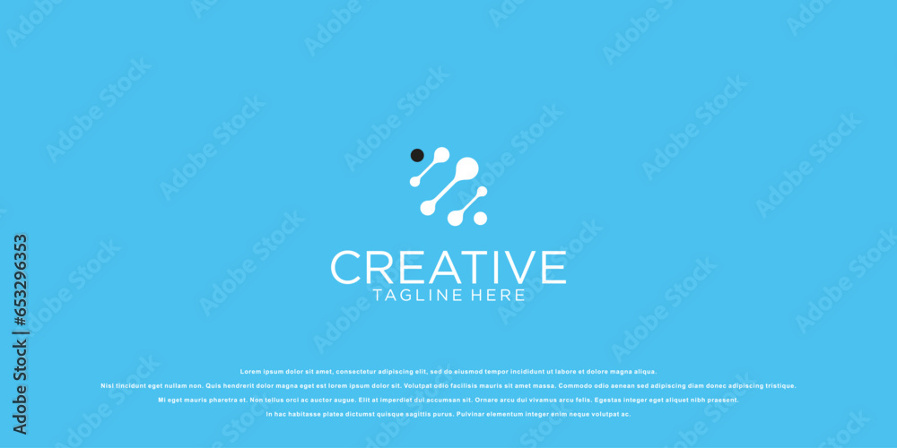 Simple DNA logo design with modern concept| abstract DNA logo| premium ...