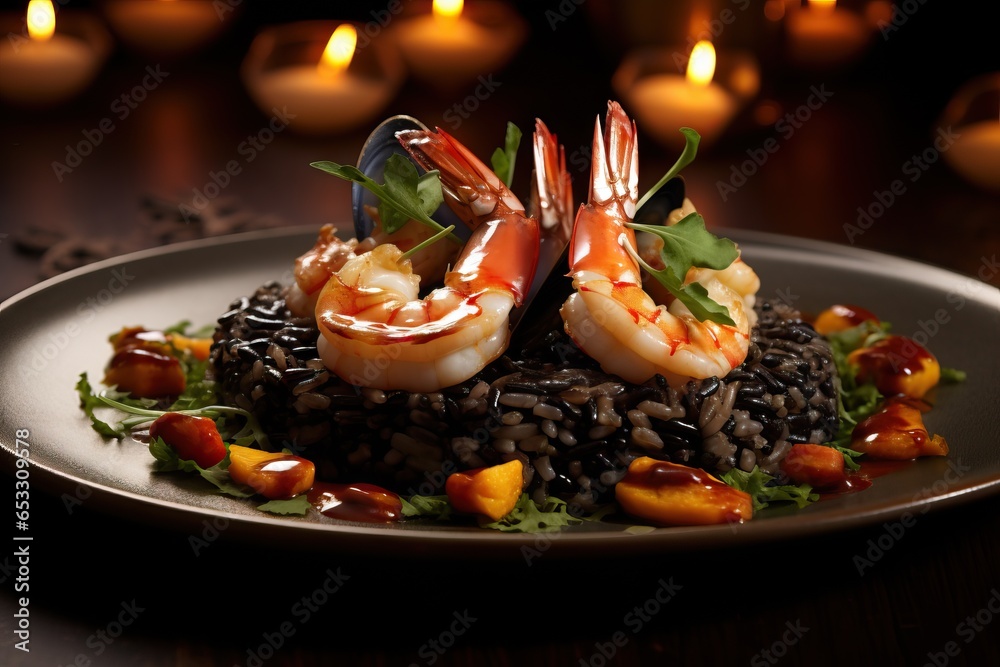 Black Paella: A visually stunning presentation of Arroz Negro ...