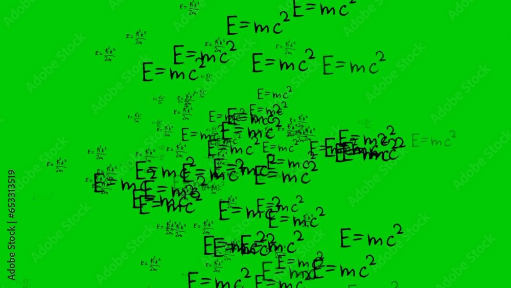 Vidéo Stock Math formulas seamless loop animation on chroma key, text ...
