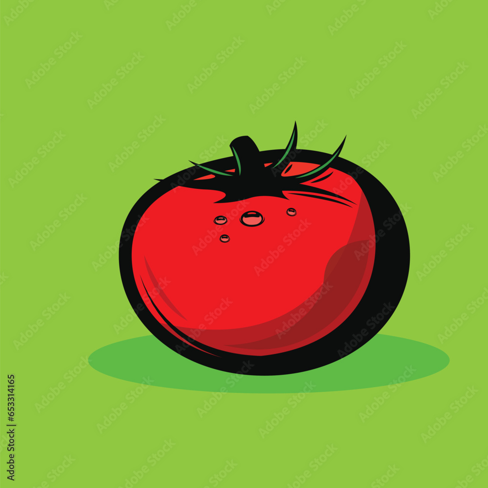 Vibrant vector tomato design, perfect for adding freshness and flavor ...
