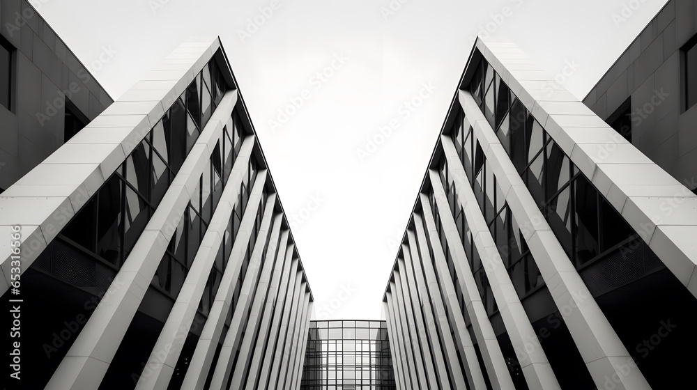 Explore the beauty of architectural symmetry with a photograph of a ...