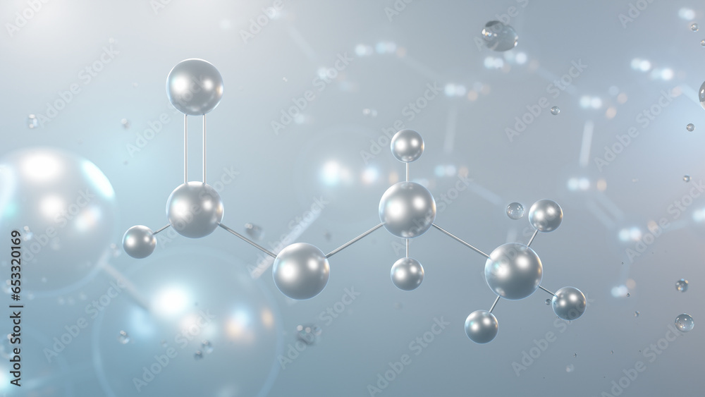 ภาพประกอบสต็อก ethyl formate molecular structure, 3d model molecule ...