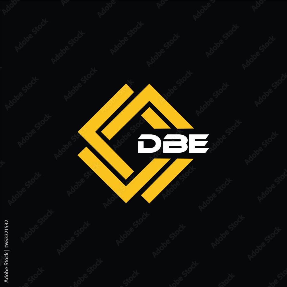 DBE letter design for logo and icon.DBE typography for technology ...