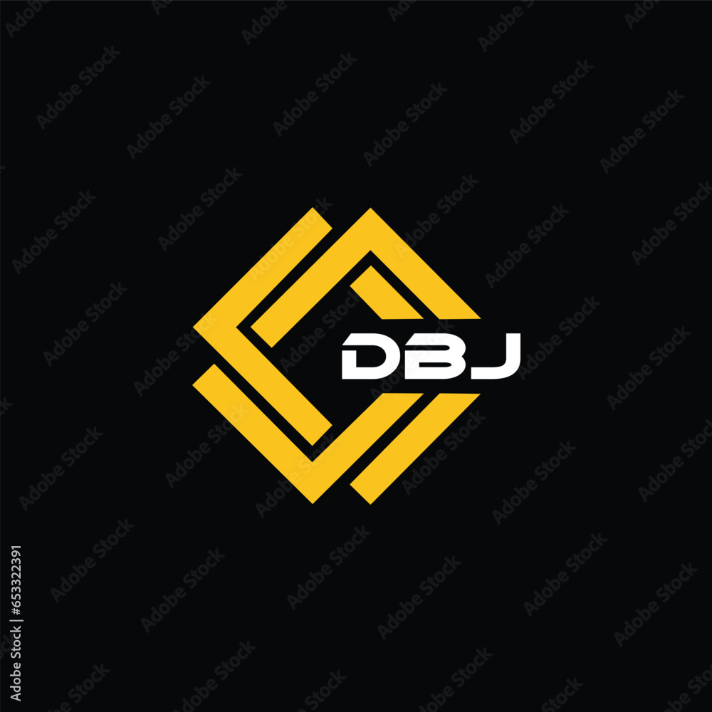 DBJ letter design for logo and icon.DBJ typography for technology ...