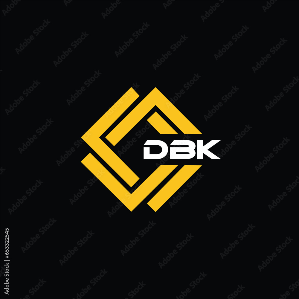 DBK letter design for logo and icon.DBK typography for technology ...
