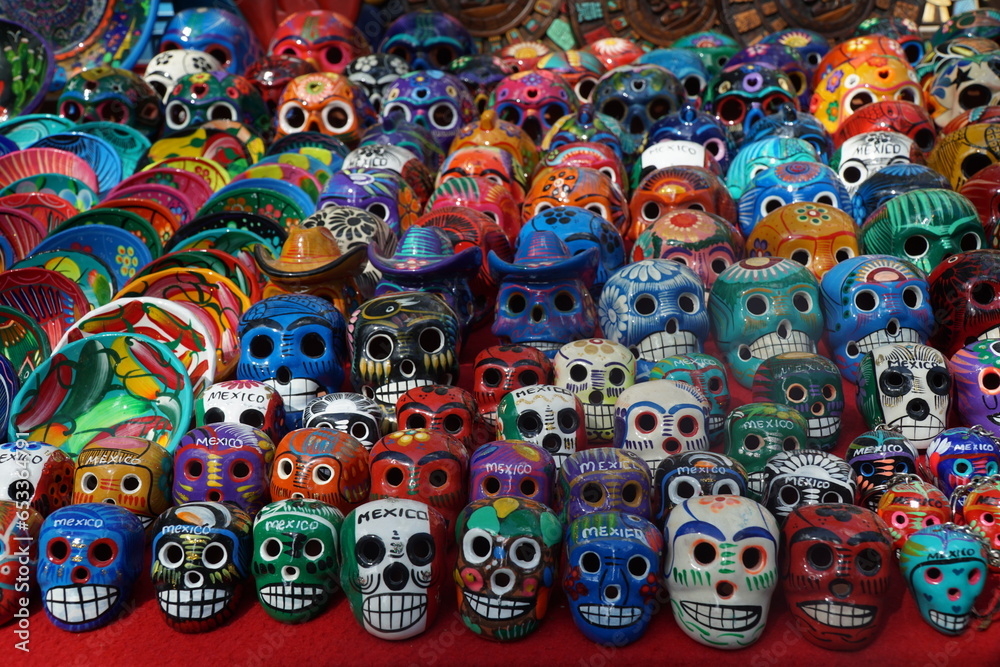 Ever-present skulls and skeletons, aka calaveras or calacas, abound in ...