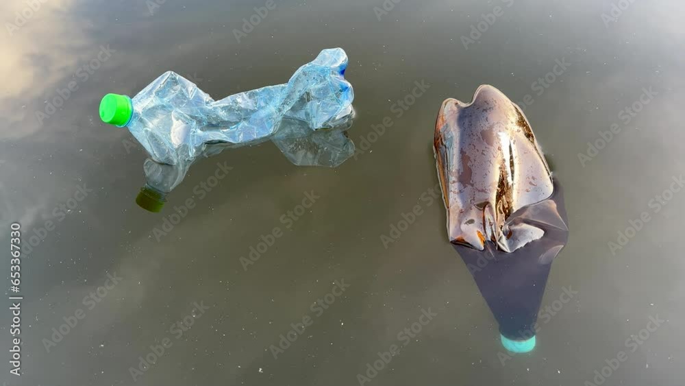 Marine plastic pollution from human activities at coastlines. Plastic ...