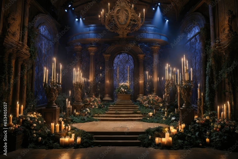 Chapel wedding backdrop photography background stage ceremony maternity ...