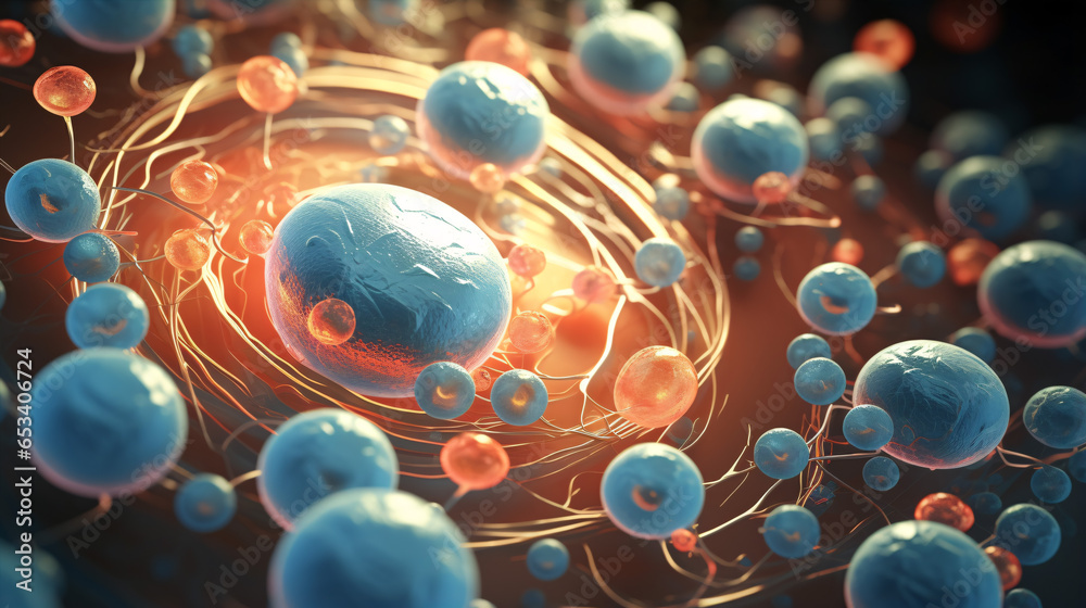 Dive into the intricate world of eukaryotic cells with this 3D ...