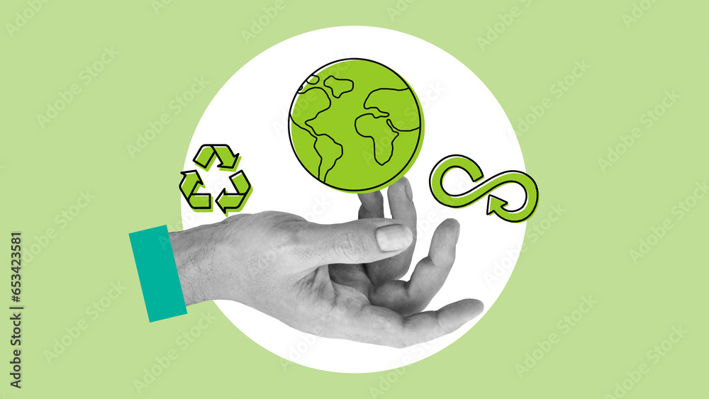 Circular economy concept, recycle, environment, reuse, manufacturing ...