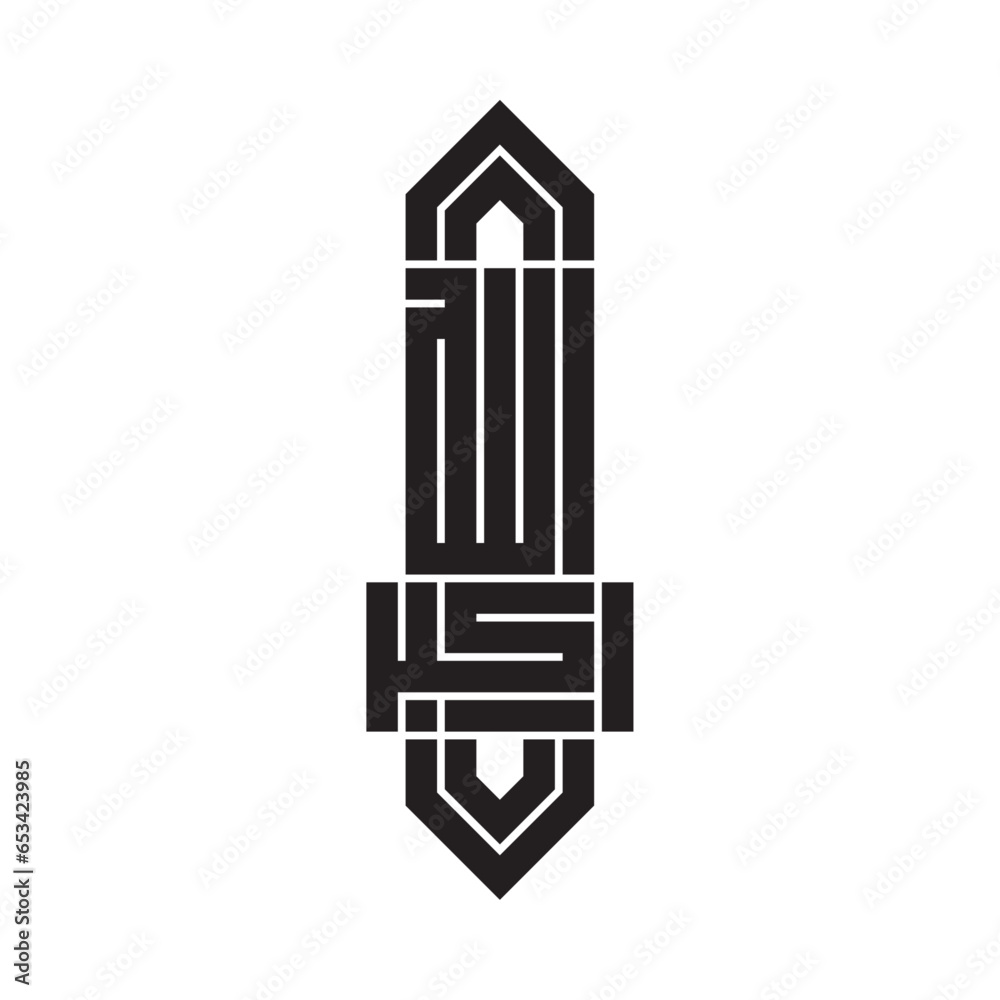 Arabic Calligraphy of "Allahu Akbar", in Square Kufic Style. Stock ...