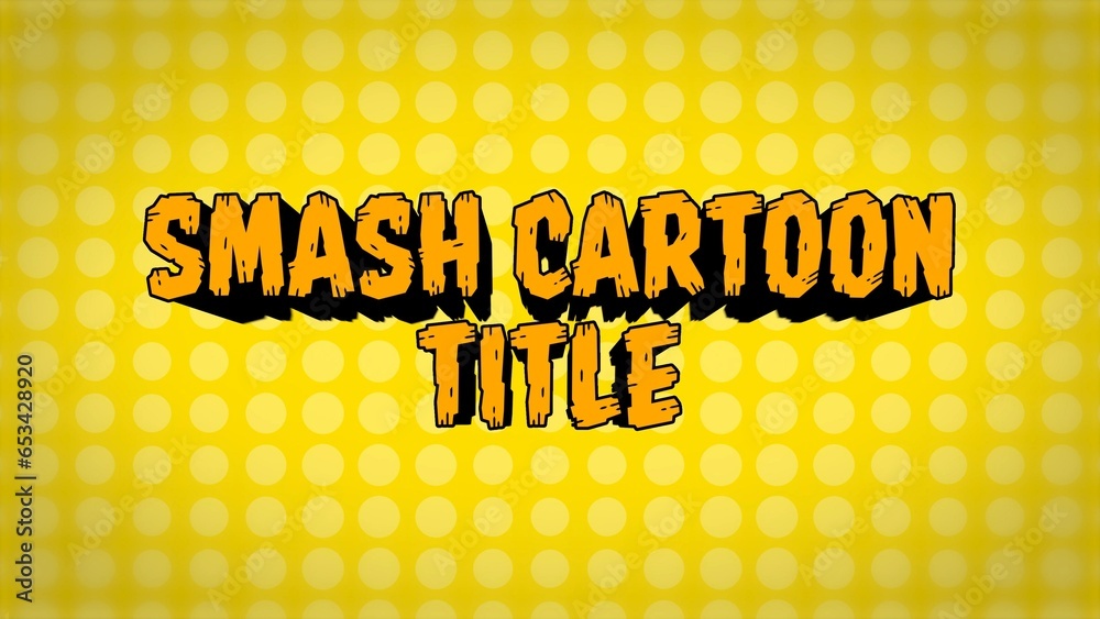 Smash This Ball Background Cartoon Title Intro Template Stock Template ...