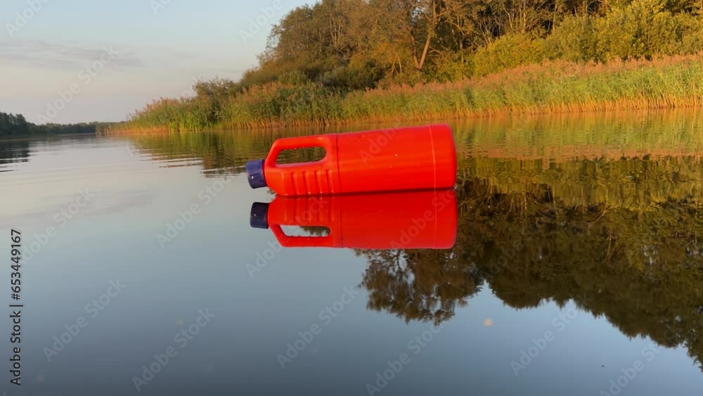 Plastic waste in lake water. Marine Plastic Pollution, Marine Debris ...