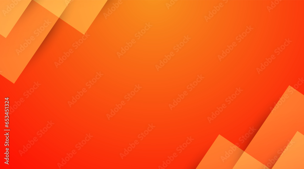 Simple orange background with gradient. White space of minimal orange backdrop. Stock Vector ...