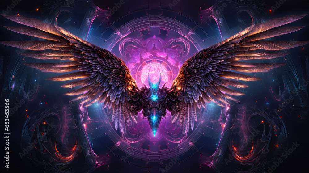 angel wings on black spiritual fly flying fantasy witchcraft gothic ...