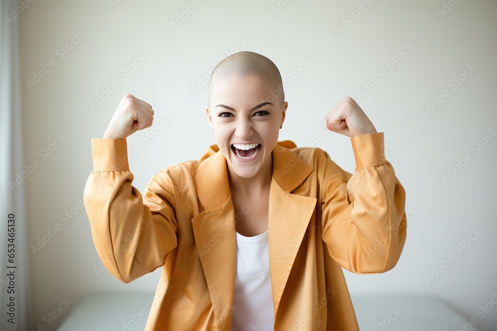 Cancer cell, carcinoma, disease, dangerous illness, recovery from chemotherapy, joy in life ...