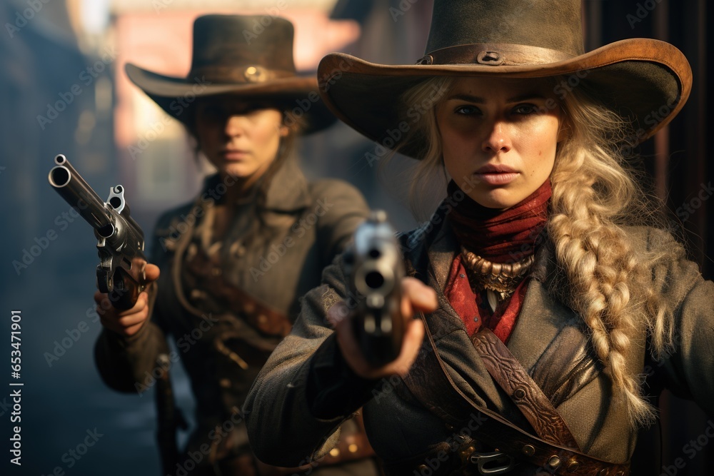 Wild West girls, westerns, outlaws and bandits, sheriffs, robbers and ...