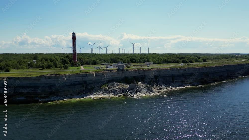 Solar power plant and Windmills aerial view, wind turbine in an ...