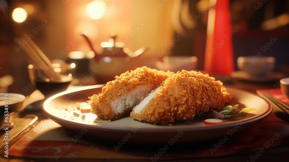 Through an expert lens, the intricate details of chicken katsu are ...