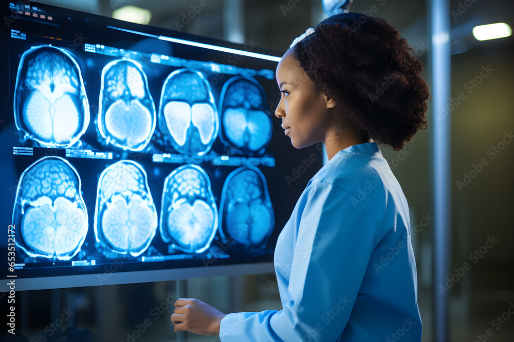 Medical Science Hospital: Confident Black Female Neurologist ...