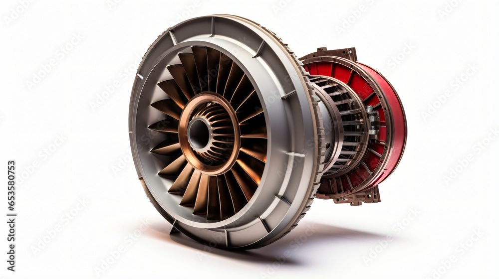 Part of a modern turbofan engine Stock Photo | Adobe Stock