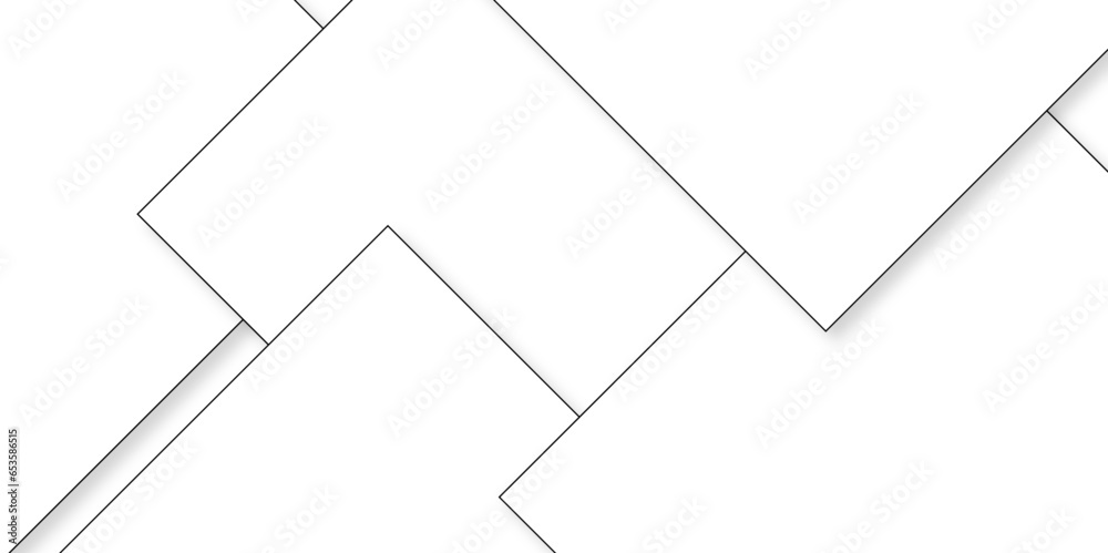 White abstract geometric overlapping square pattern, design of ...