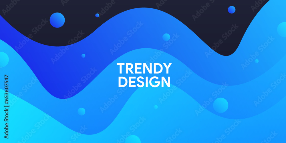 Dynamic modern gradient wave background Stock Vector | Adobe Stock