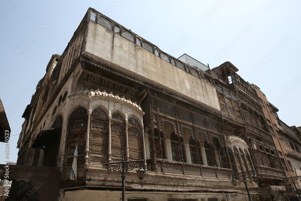 Bazaar e Kalaan. Qissa Khwani, food street in Peshawar, Pakistan. Pakistani ancient, old ...