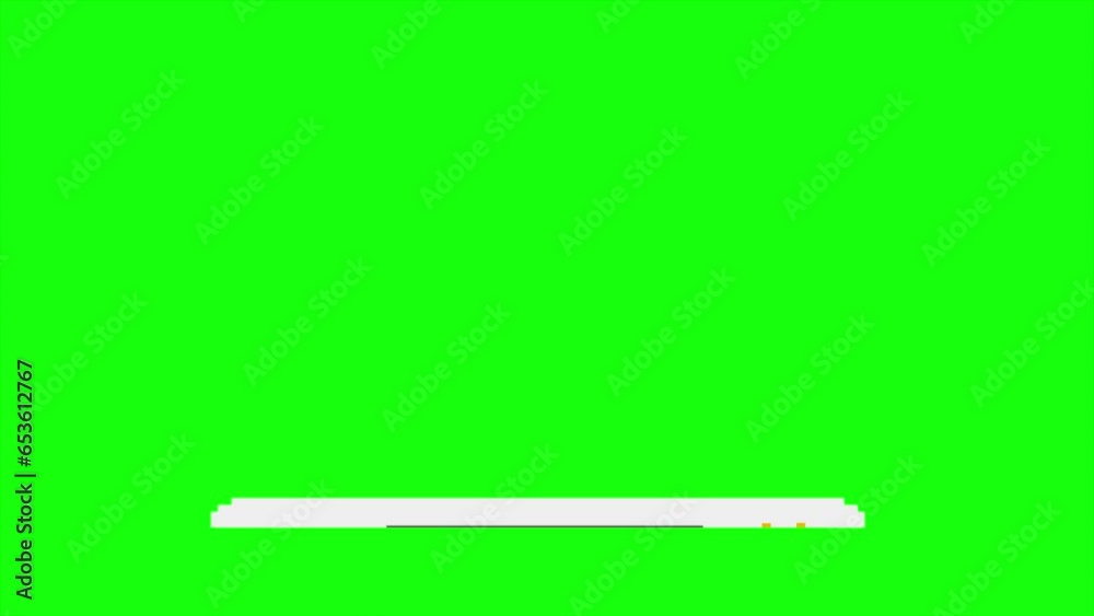 Animated pixel art like, subscribe, notification button with pointing finger cursor. Chroma key ...