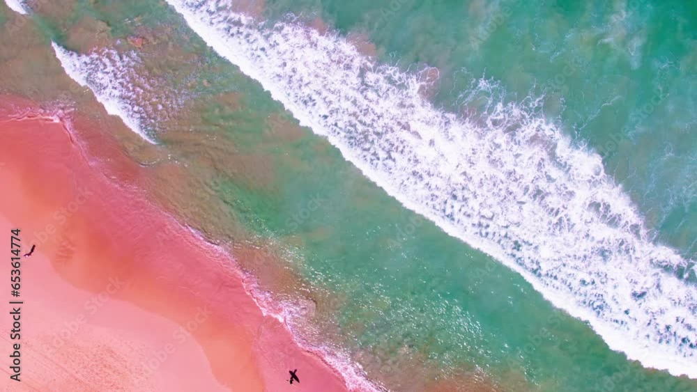 Waves sea water surface High quality video Bird's eye view, Drone top ...