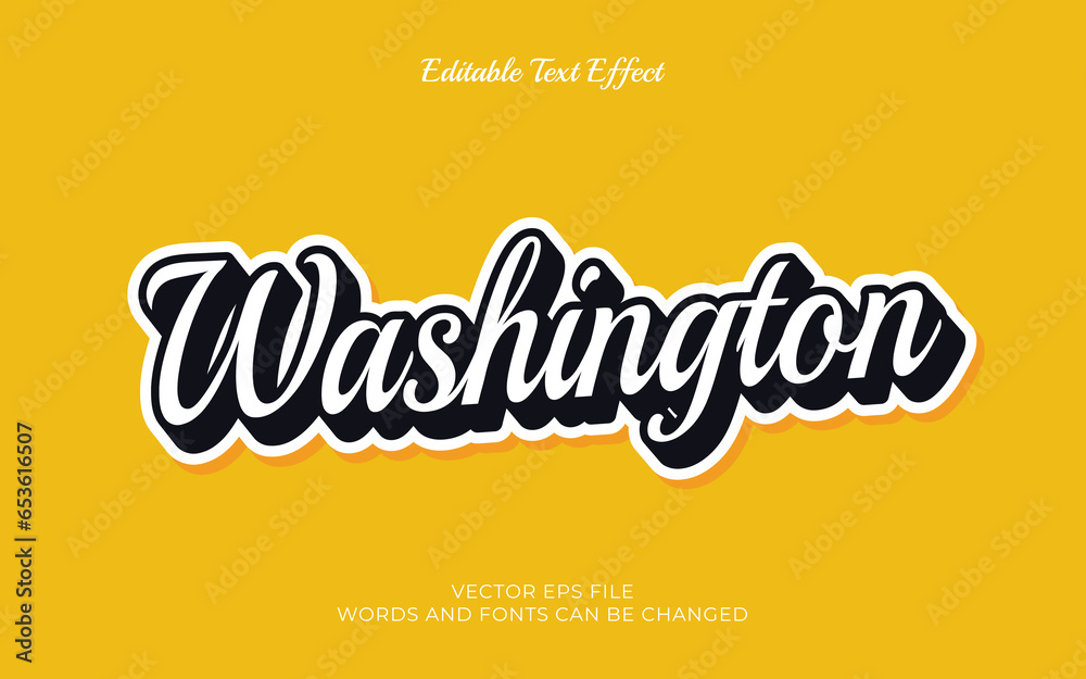 Editable Sticker Style EPS Vector Text Effect. This design concept ...