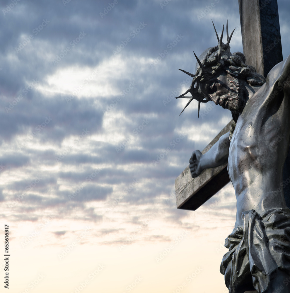 Jesus Christ on the cross Stock Photo | Adobe Stock