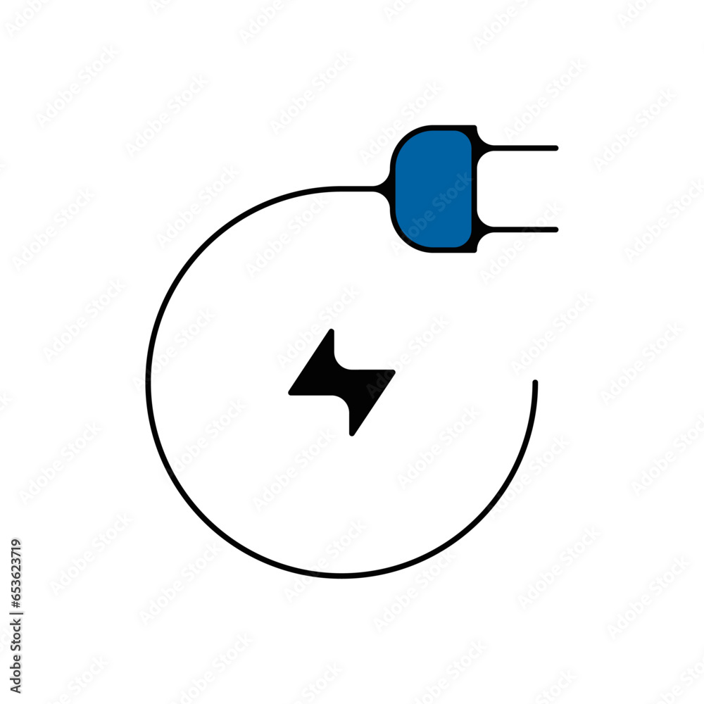 picto logo icones et symbole ecologie energie verte electricite fin ...