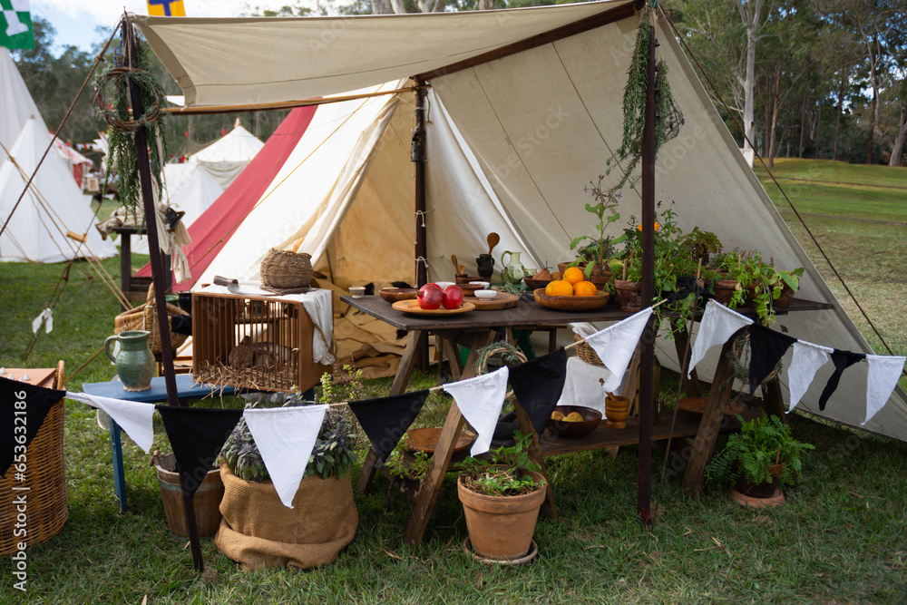 tent, medieval, camping, shelter, culture Stock Photo | Adobe Stock